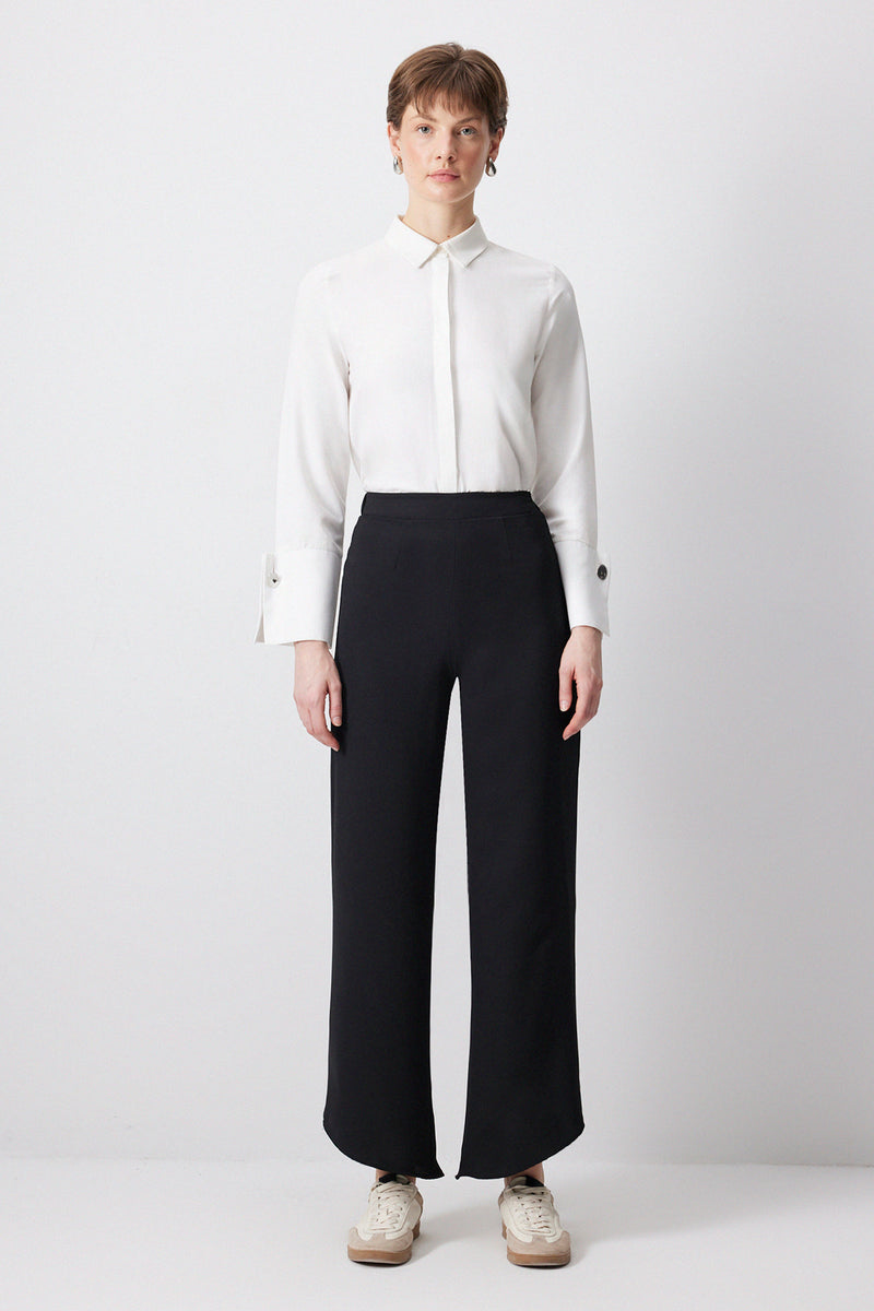 WIDE LEG CREPE TROUSERS – Touche Prive International
