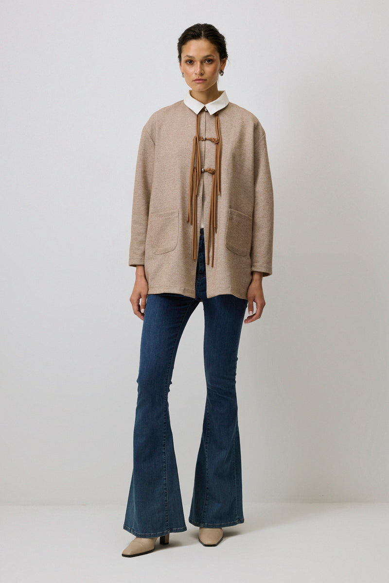 BOW DETAIL CACHET JACKET – Touche Prive International