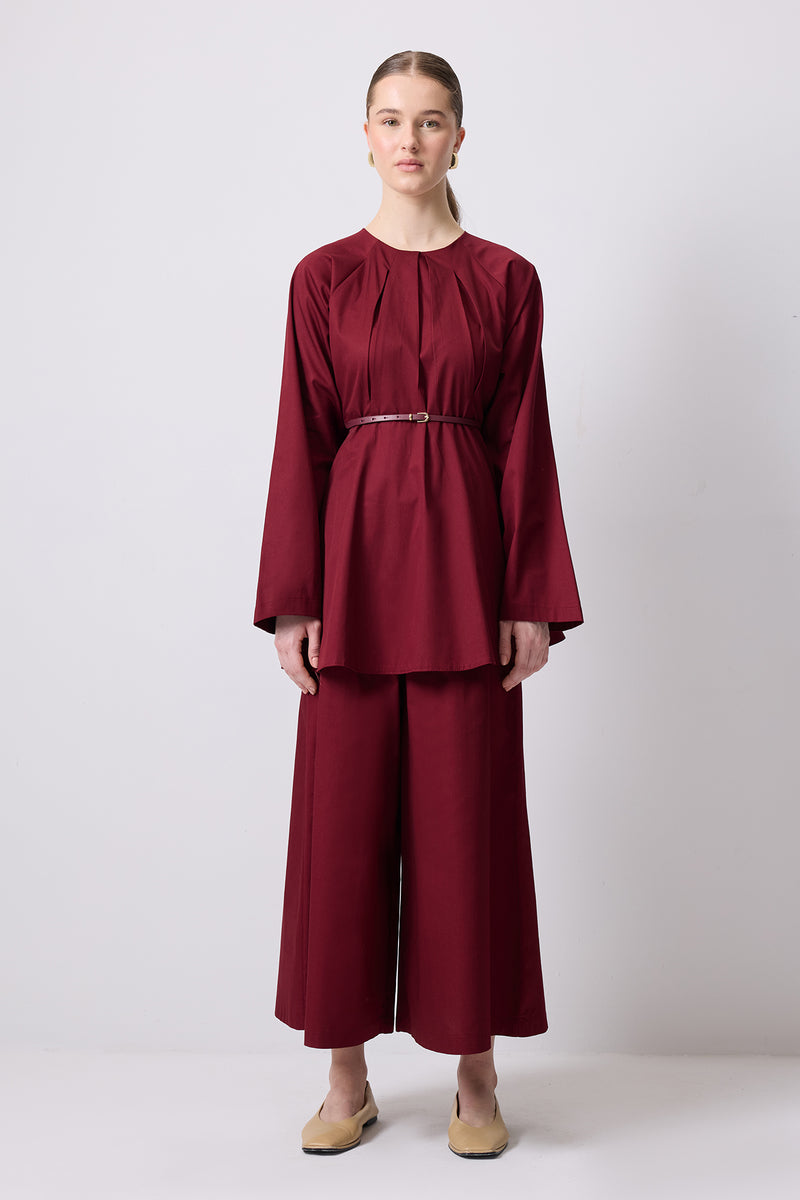 BELTED TUNIC TROUSERS SET – Touche Prive International