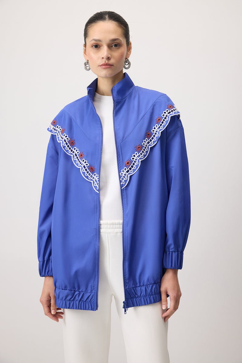 EMBROIDERED RAIN JACKET – Touche Prive International